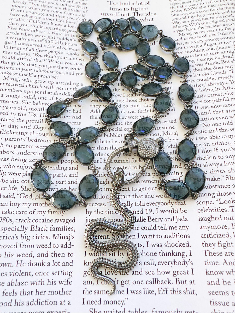 SALE | Pave Diamond Snake Pendant – Evergreen Collections